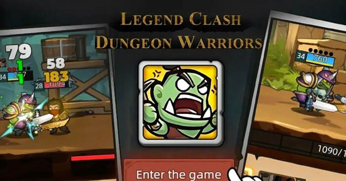 Legend Clash: Dungeon Warriors - Game nhập vai phong cách chiến đấu nhàn rỗi