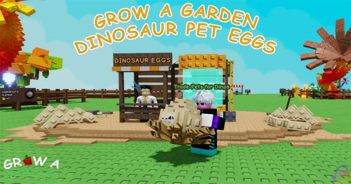 Grow A Garden: Tất cả thú cưng nở ra từ Dinosaur Egg - Download.com.vn