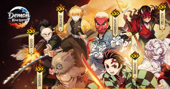 Demon King: Legend - Game đấu tướng tự động cốt truyện Thanh Gươm Diệt Quỷ