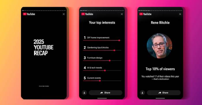 Hướng dẫn xem thống kê YouTube Recap 2025 - Download.com.vn