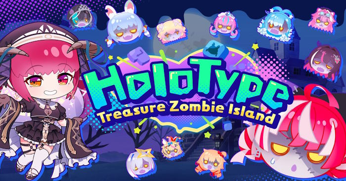 HoloType: Treasure Zombie Island - Game đánh máy Hololive phong cách Anime
