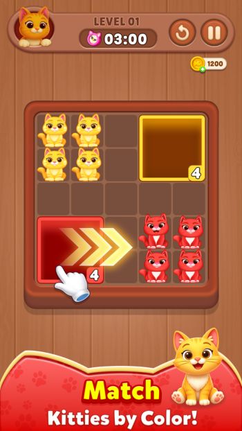 Catdom: Color Hole cho iOS 1.1.11 - Game trí tuệ cơ chế sắp xếp kiểu ...